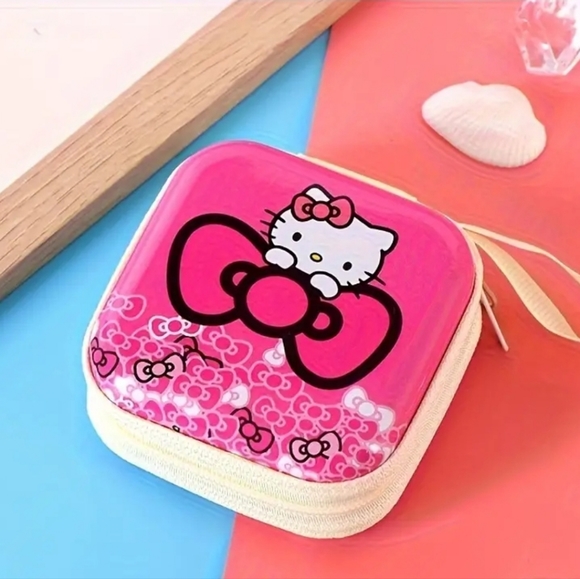 Hello Kitty | Bags | Nwt Hello Kitty Pink Bow Mini Zipper Coin Wallet ...